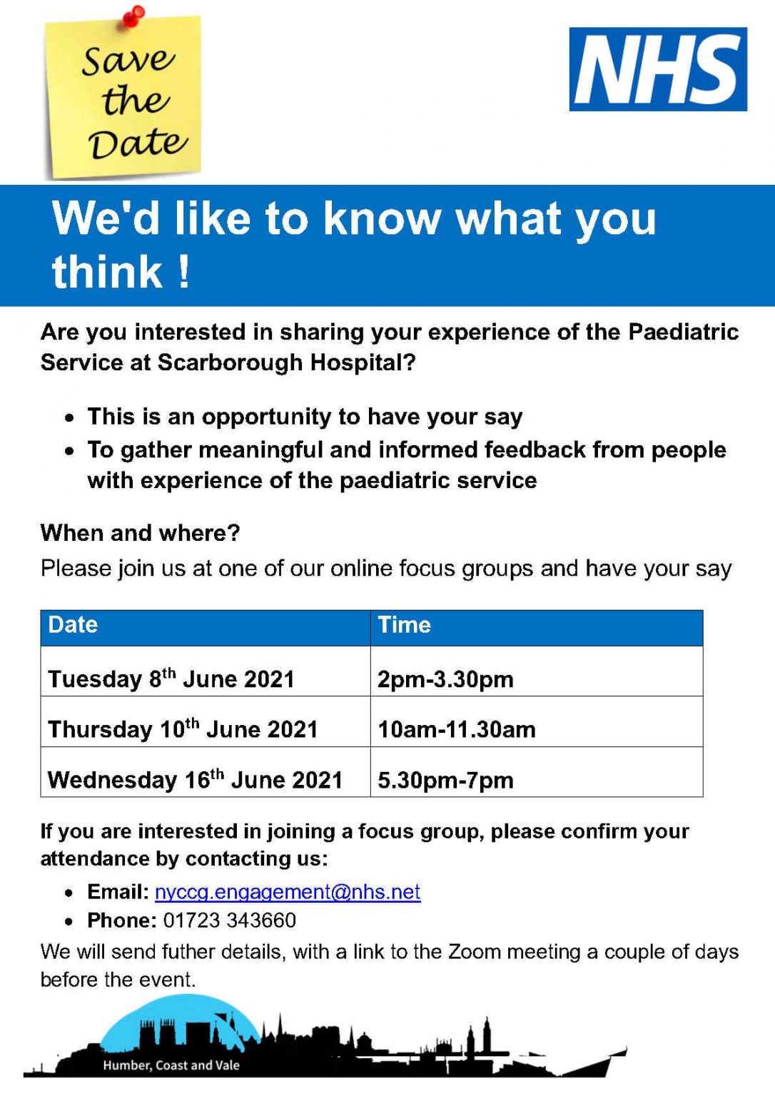 Event Poster Final - NHS North Yorkshire CCG