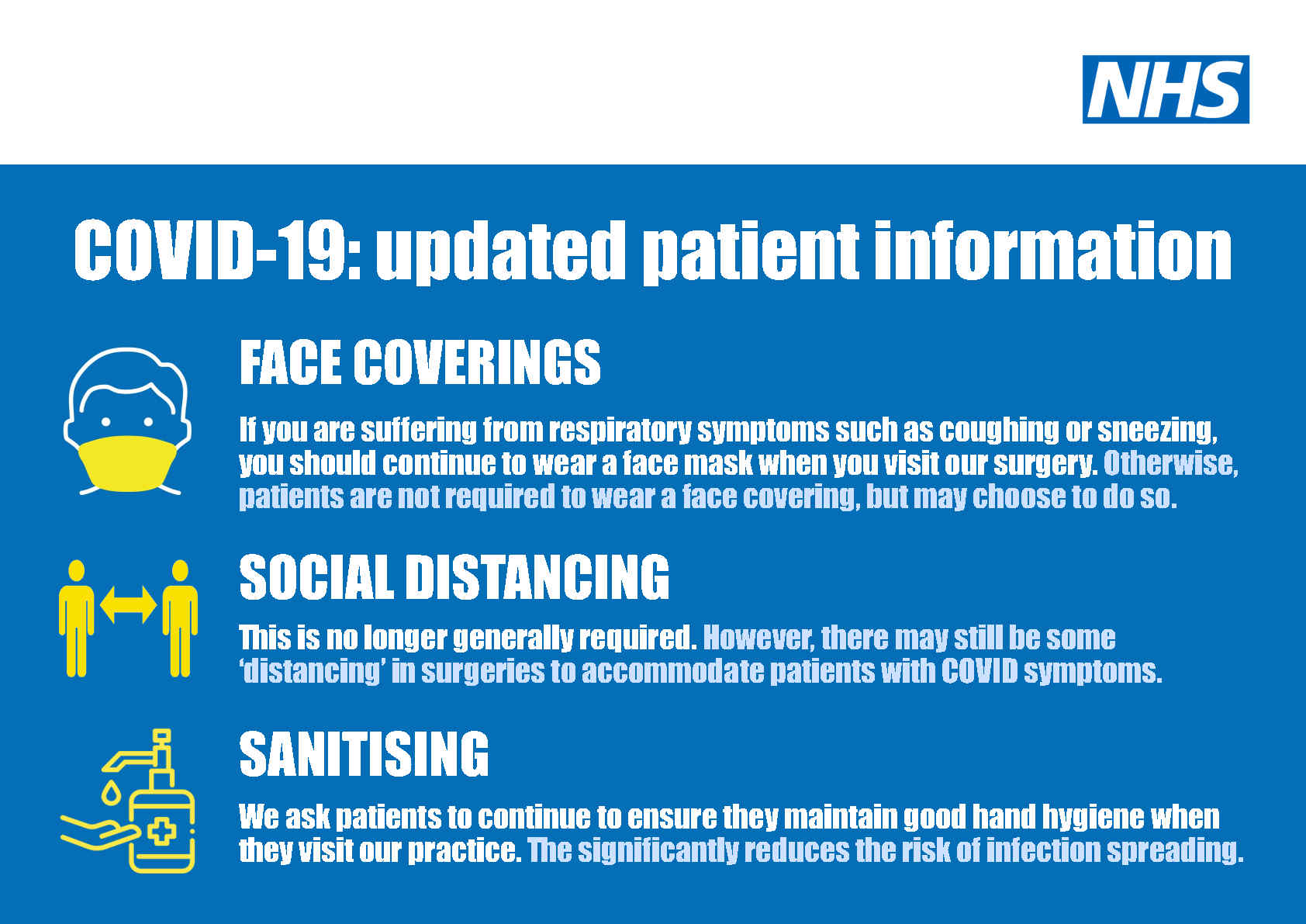Infection prevention and control in GP practices: patient information ...